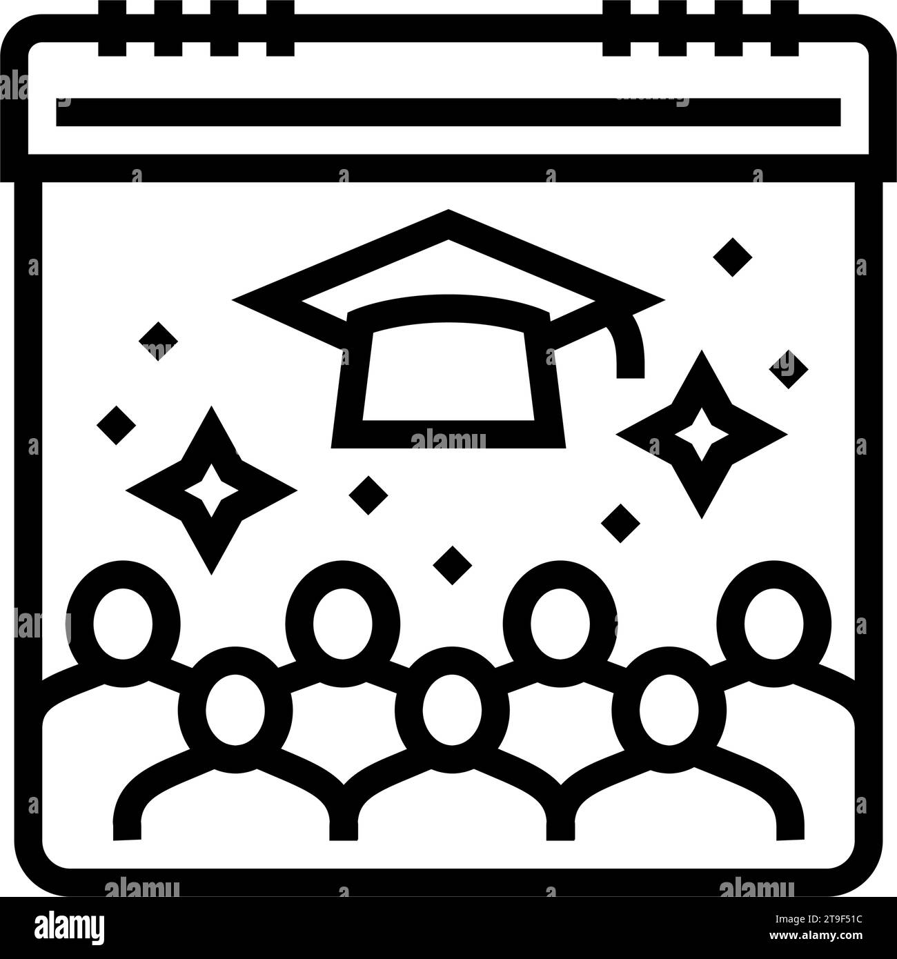 campus events college teacher line icon vector illustration Stock ...