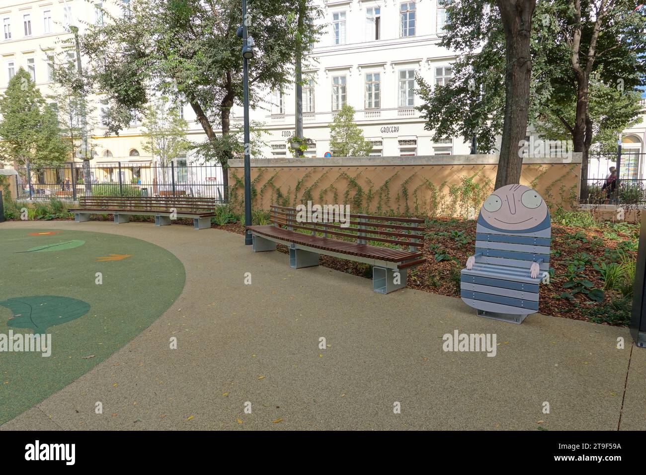 Budapest, Hild ter, Stadtgestaltung, Spielplatz // Budapest, Hild ter ...