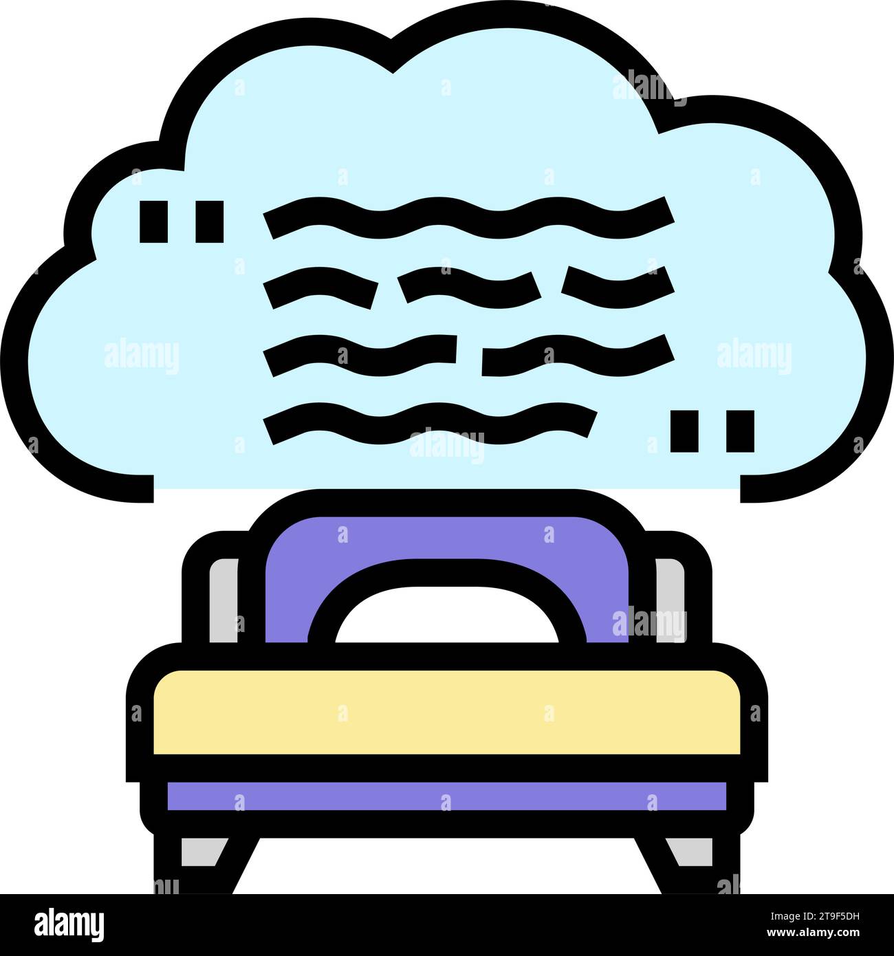 bedtime prayer sleep night color icon vector illustration Stock Vector ...
