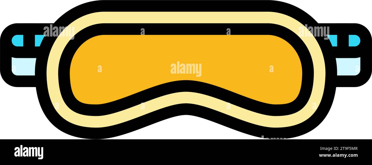 sleep mask night color icon vector illustration Stock Vector Image ...