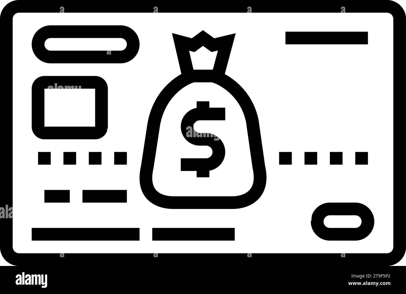 credit card money saving line icon vector illustration Stock Vector ...