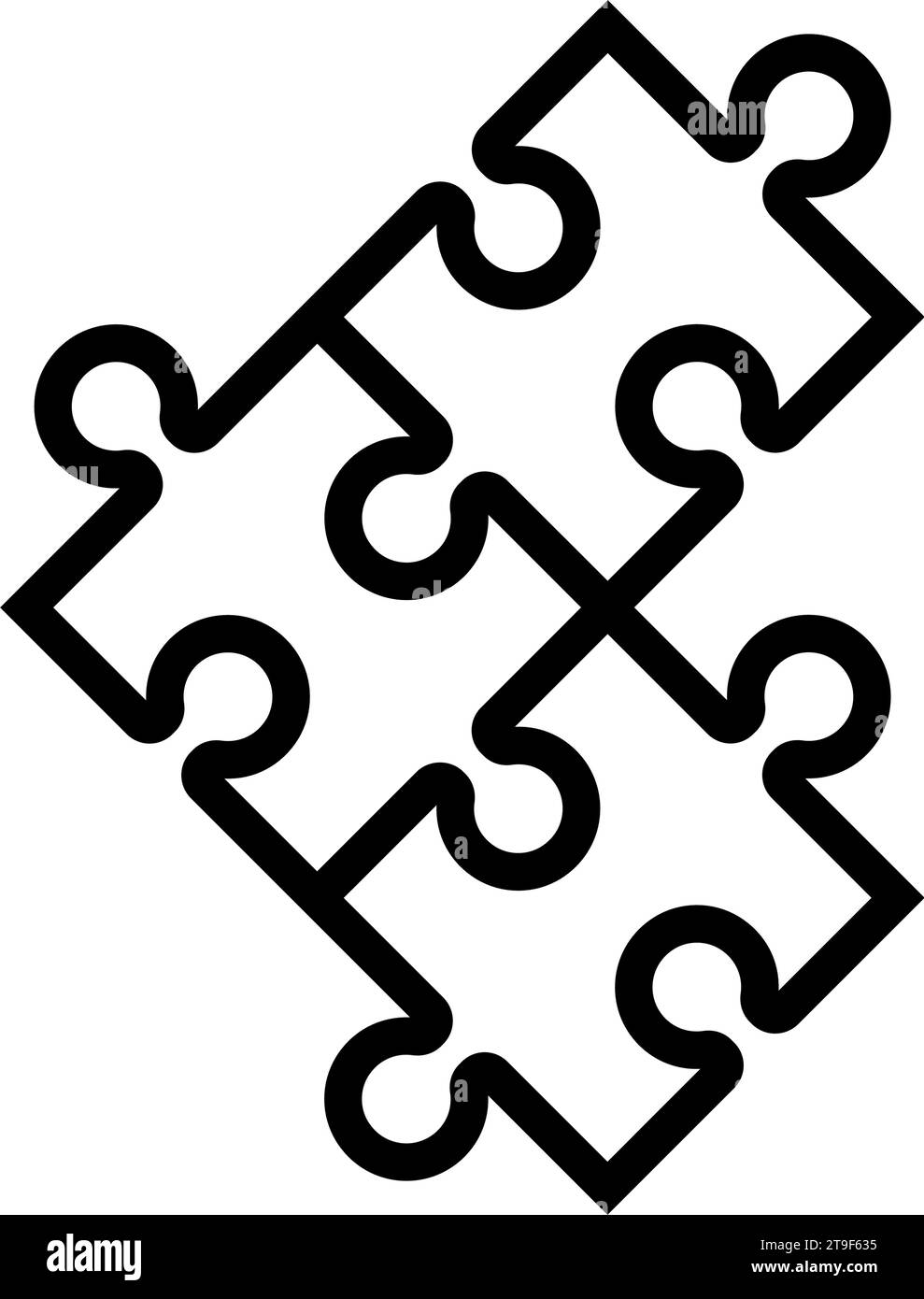 puzzle idea solution line icon vector illustration Stock Vector Image ...