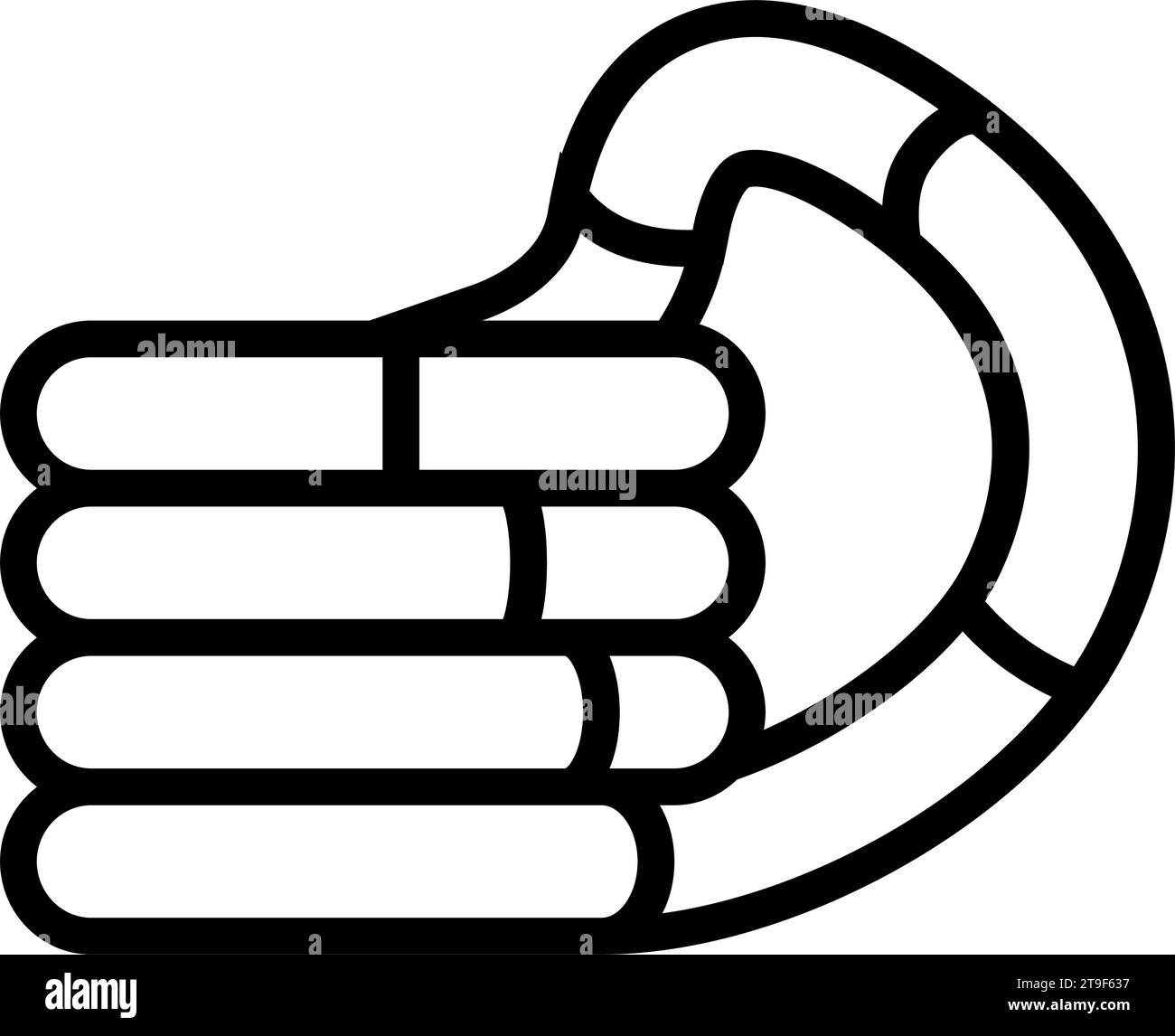 tangle toy fidget line icon vector illustration Stock Vector Image ...