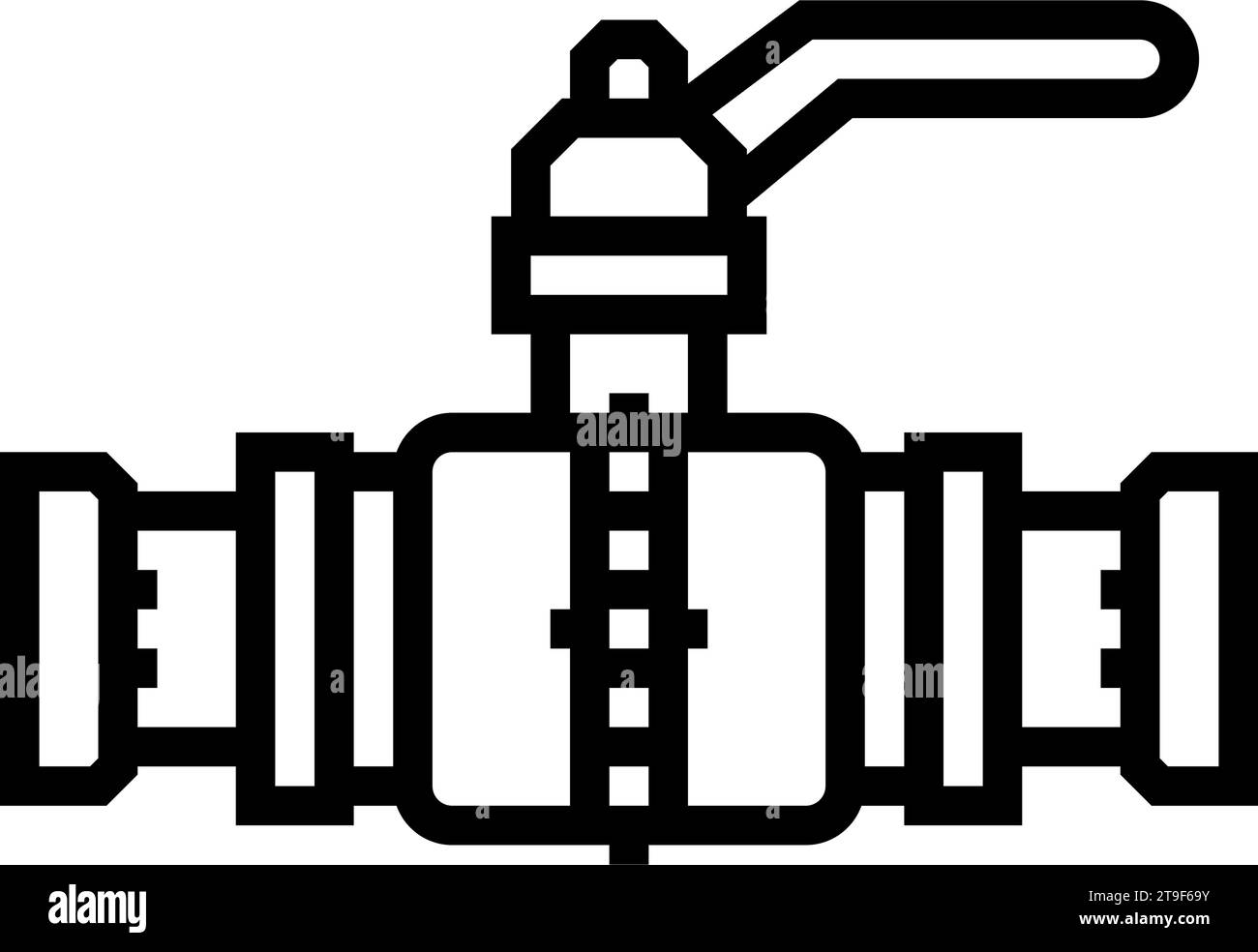 pipe pipeline line icon vector illustration Stock Vector Image & Art ...