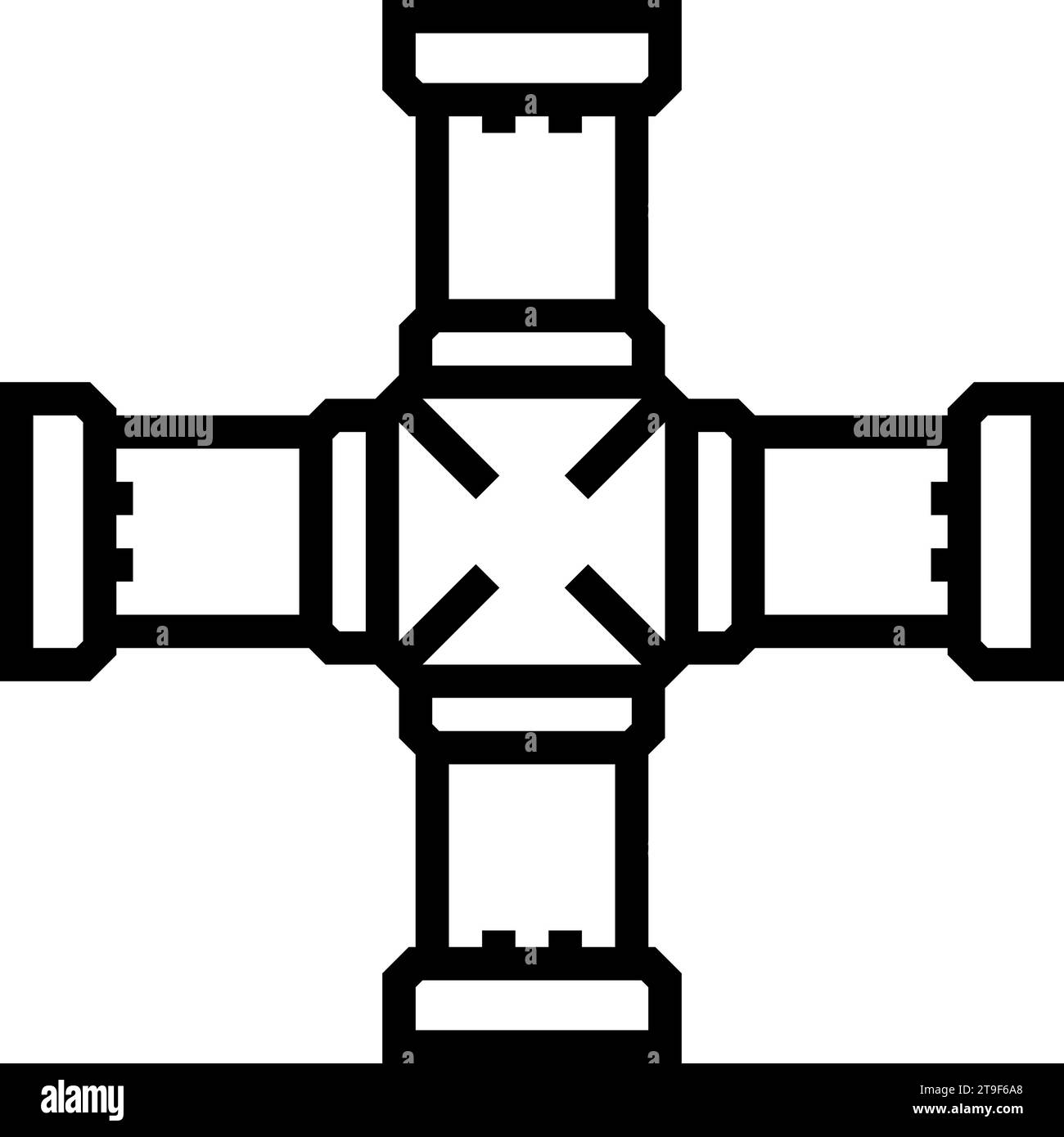 engineering pipeline line icon vector illustration Stock Vector Image ...