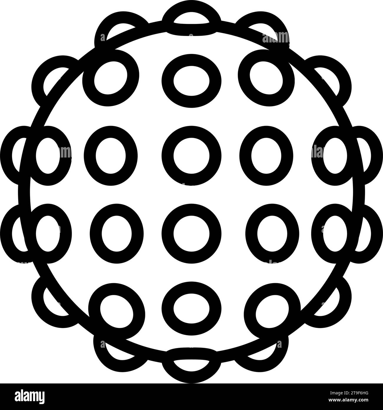 tactile toy fidget line icon vector illustration Stock Vector Image ...