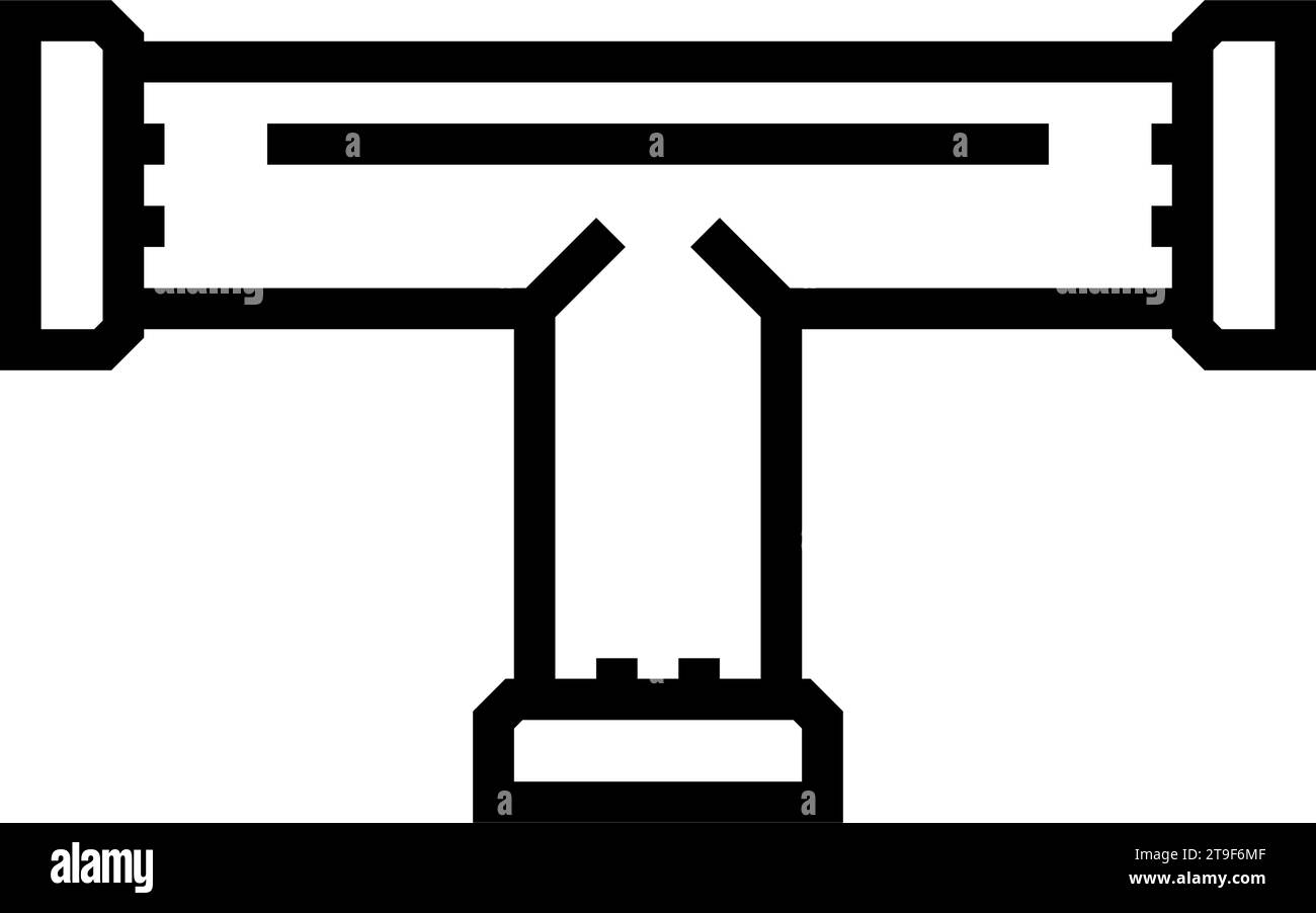 equipment pipeline line icon vector illustration Stock Vector Image ...