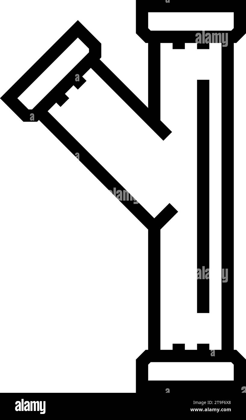 steel pipeline line icon vector illustration Stock Vector Image & Art ...