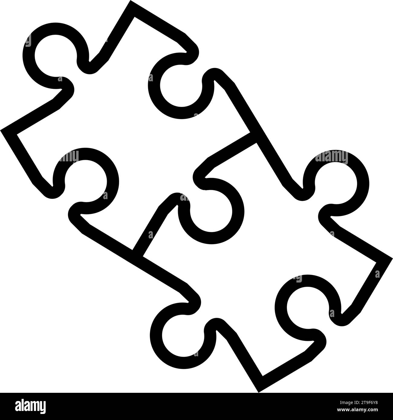 puzzle solution line icon vector illustration Stock Vector Image & Art ...