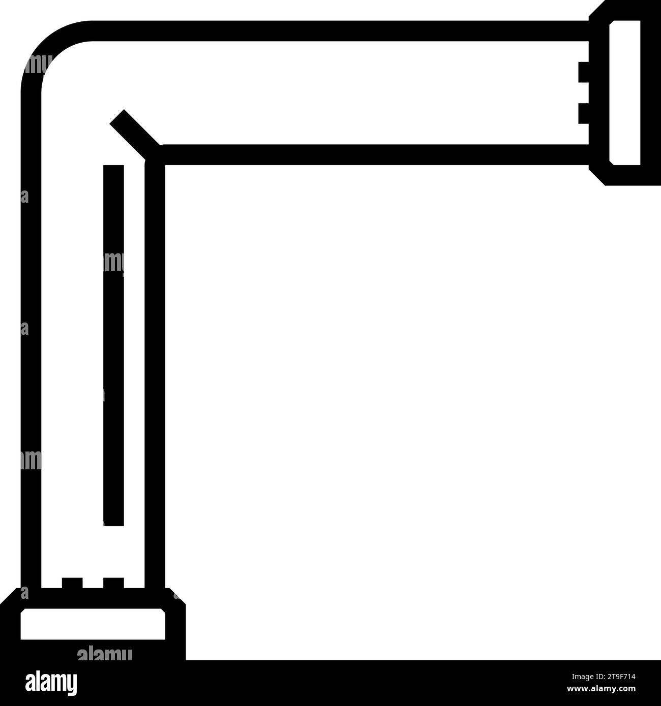 metal pipeline line icon vector illustration Stock Vector Image & Art ...