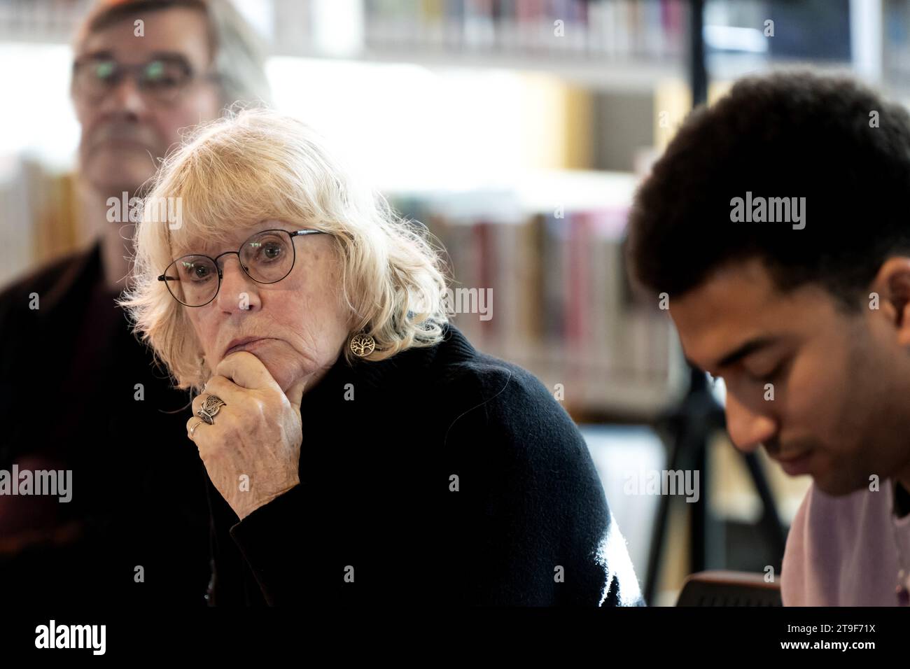 ARNHEM - Actress Margreet Blanken during the Great Dictation of the ...