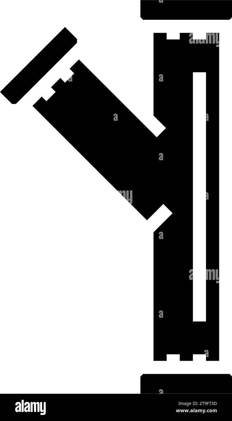 steel pipeline glyph icon vector illustration Stock Vector Image & Art ...