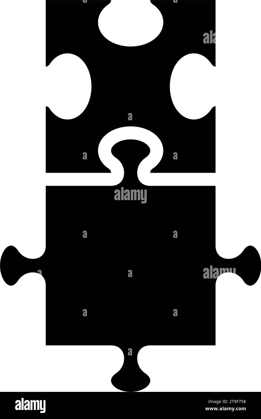 puzzle team solution glyph icon vector illustration Stock Vector Image ...