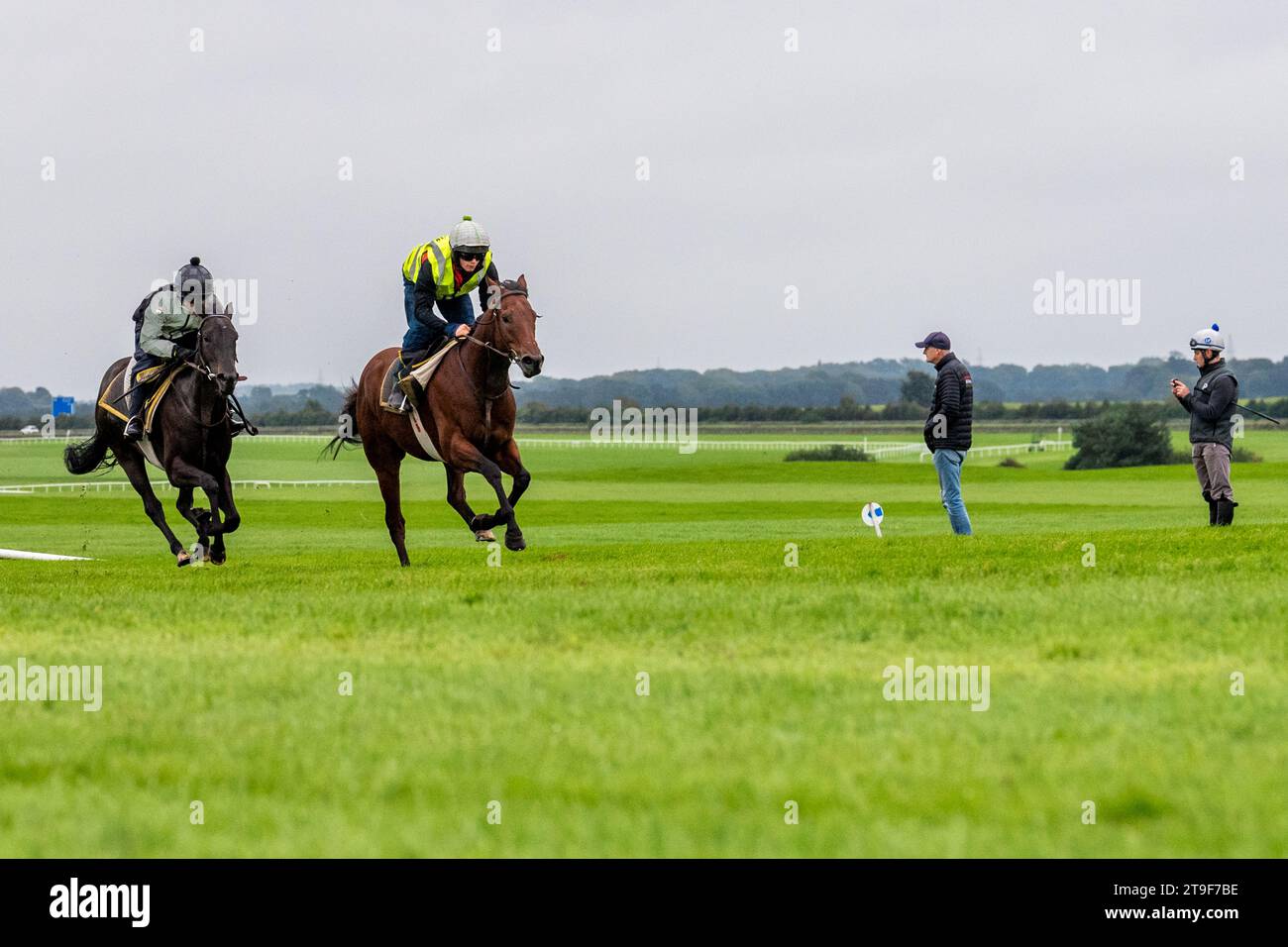 Eddie Harty of Bermingham Cameras sponsored Harty Racing watches on as ...