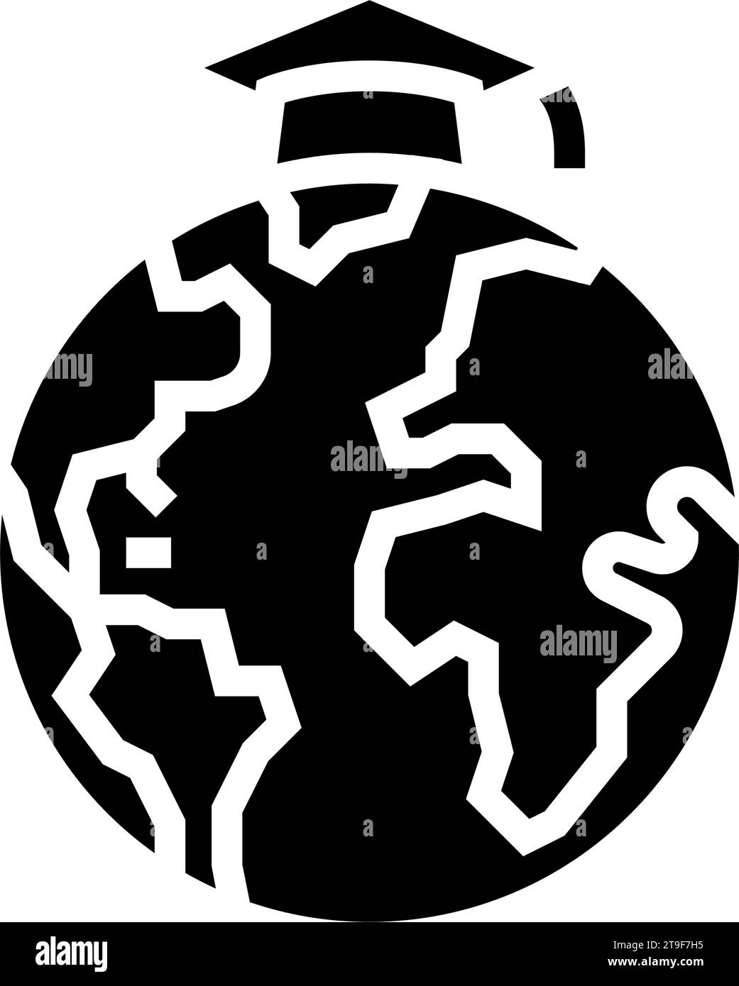 study abroad college teacher glyph icon vector illustration Stock ...