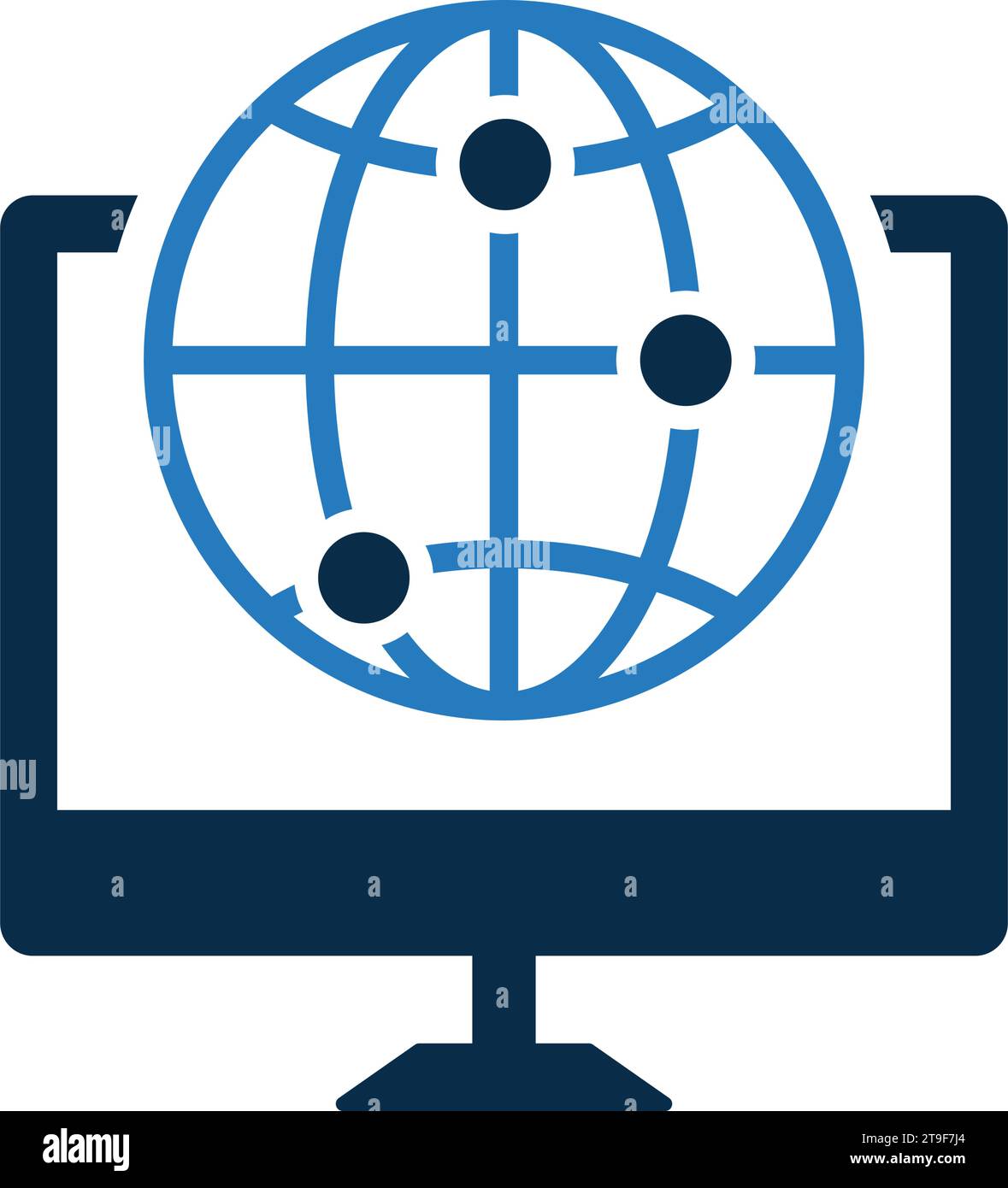 Globe Computer Logo Icon - Perfect use for designing and developing ...
