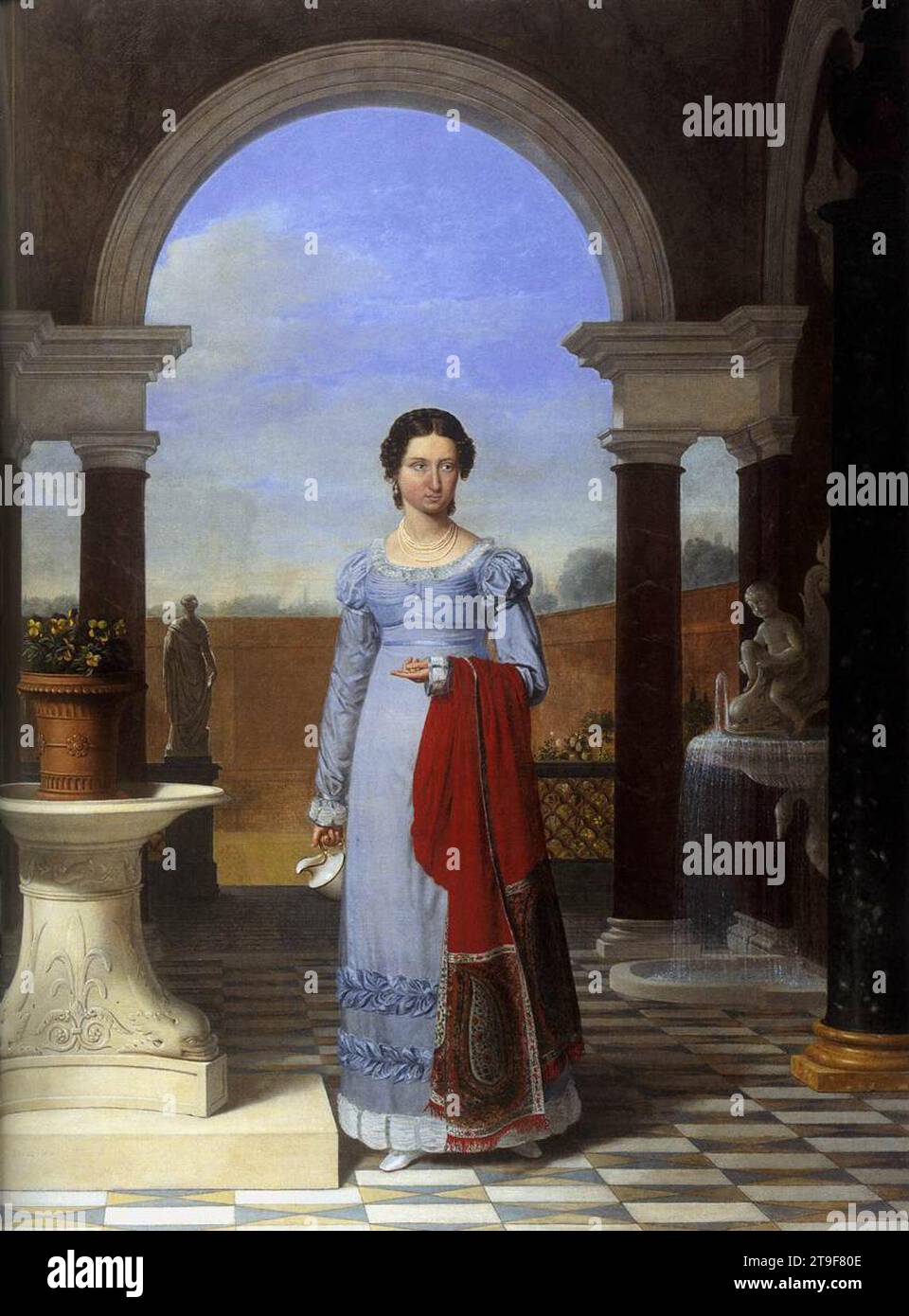 Portrait of Colette Versavel, Wife of Isaac J. de Meyer 1822 by Joseph ...