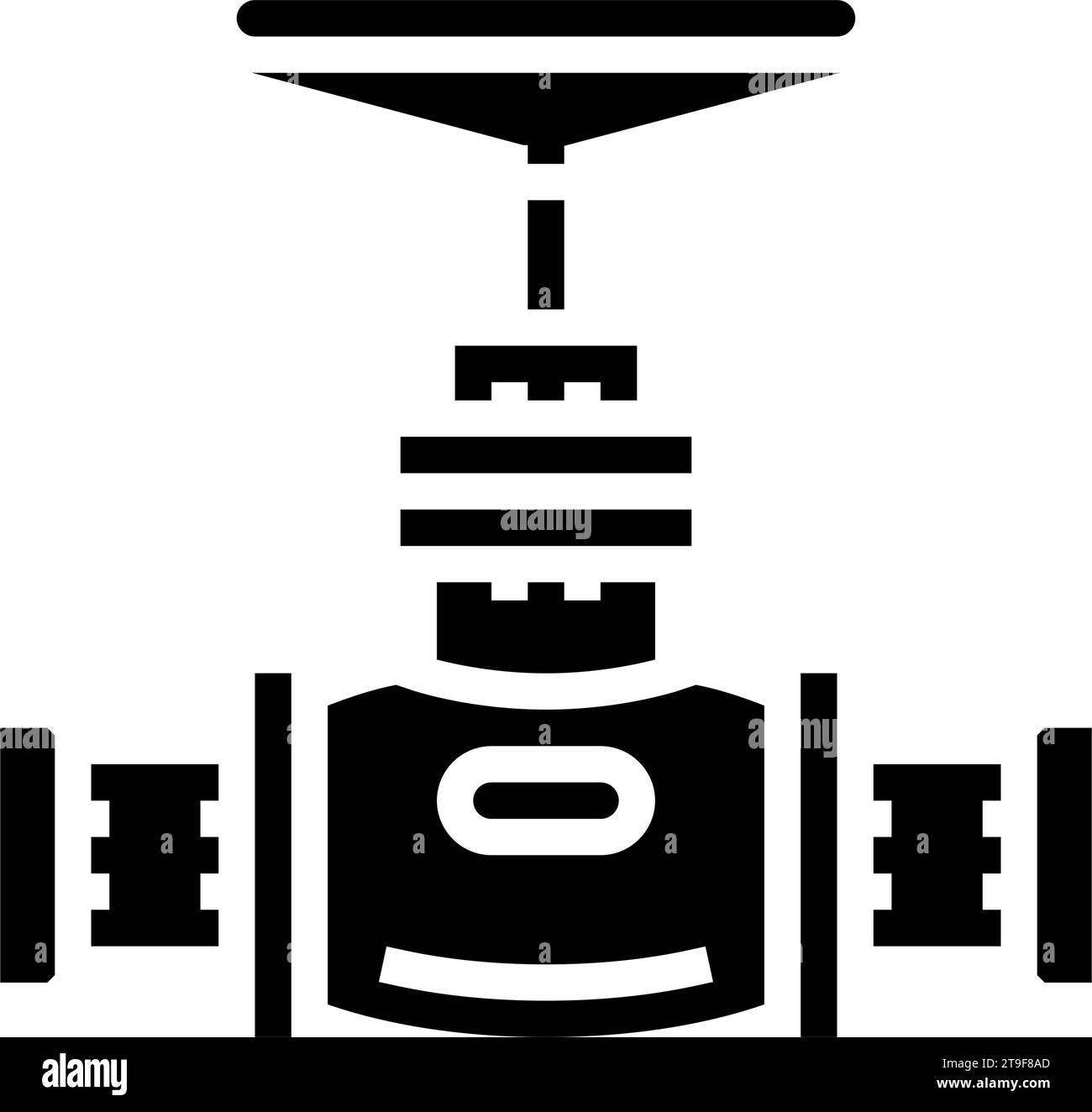 construction pipeline glyph icon vector illustration Stock Vector Image ...