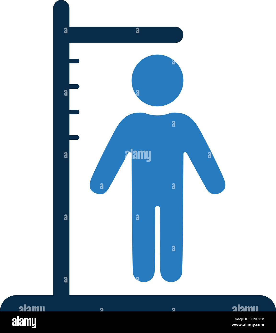 Human measure height Cut Out Stock Images & Pictures - Alamy