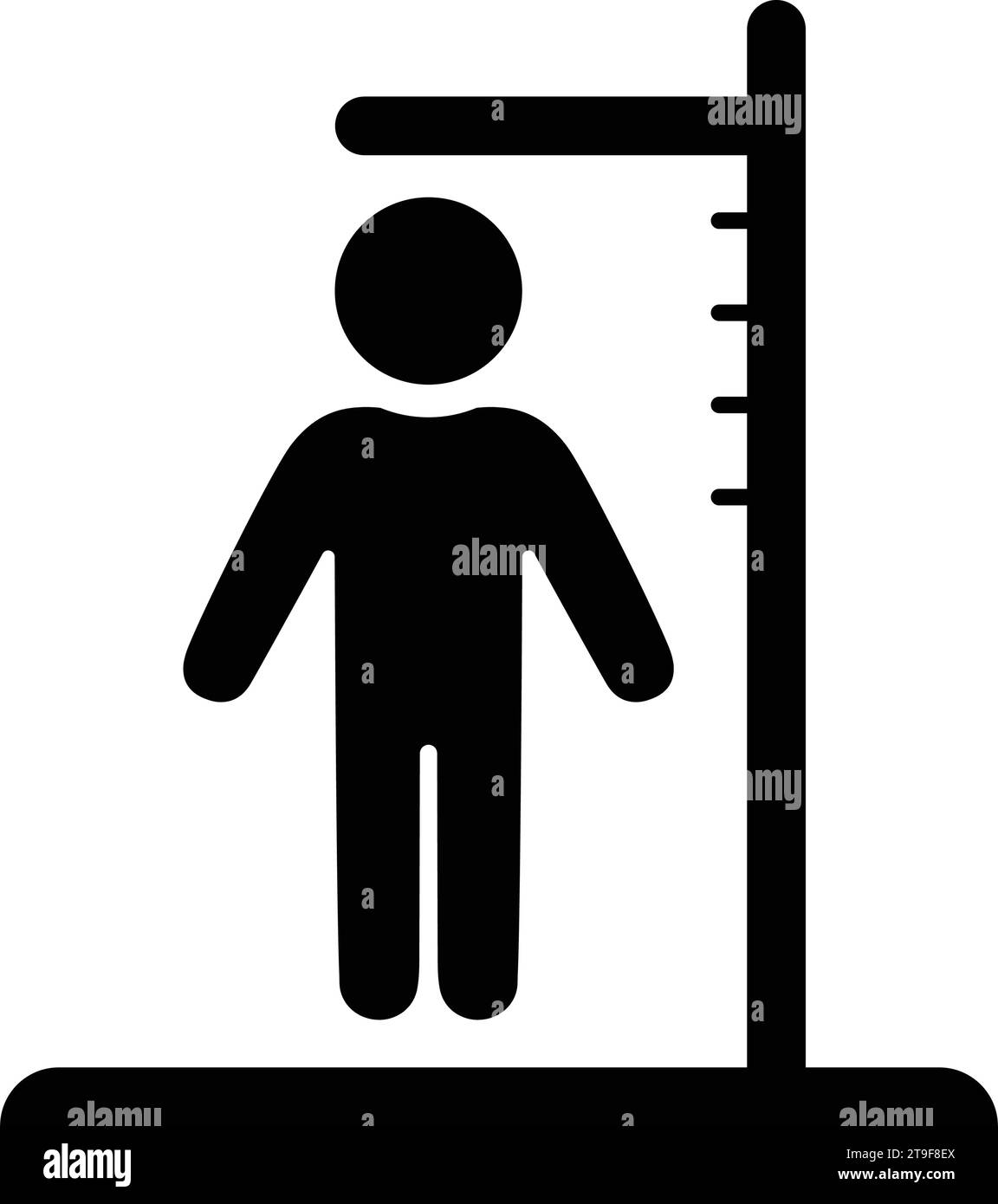 Human measure height Black and White Stock Photos & Images - Alamy