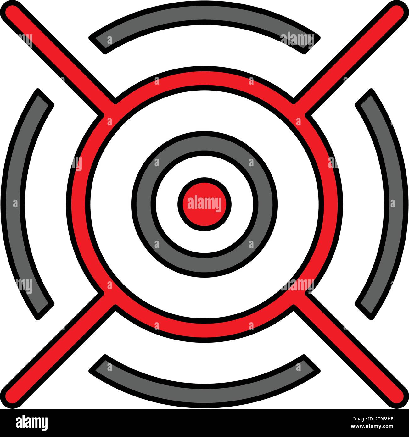 Focus, goal, objective icon. Beautiful design and fully editable vector ...