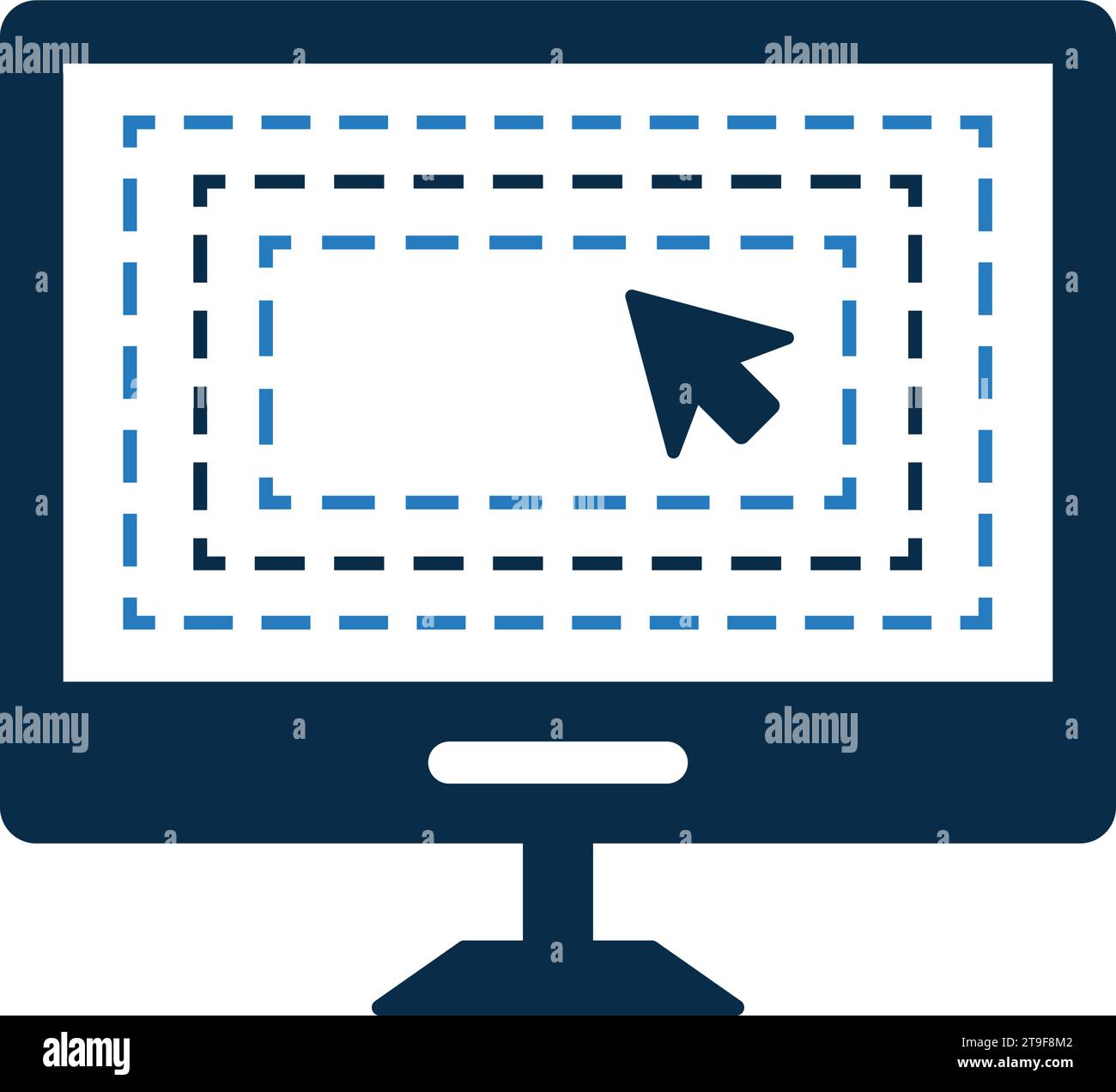Computer Monitor or Mouse Click Icon - Perfect use for print media, web, stock images ...