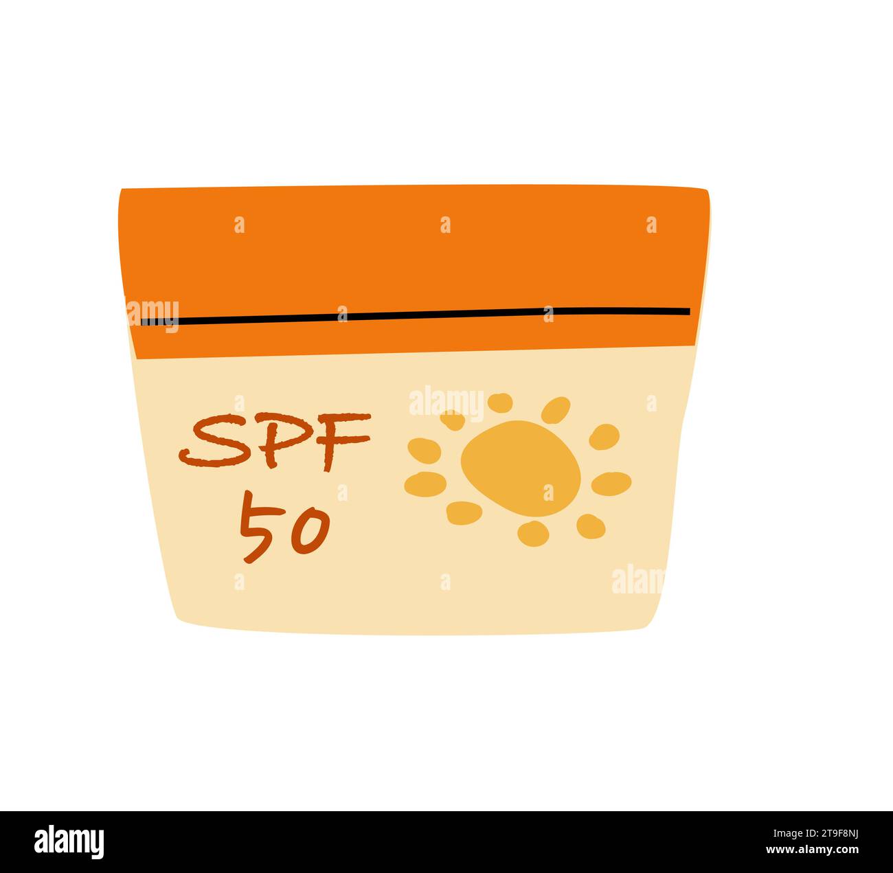 sunscreen cream spf 50 vector illustration Stock Vector Image & Art - Alamy