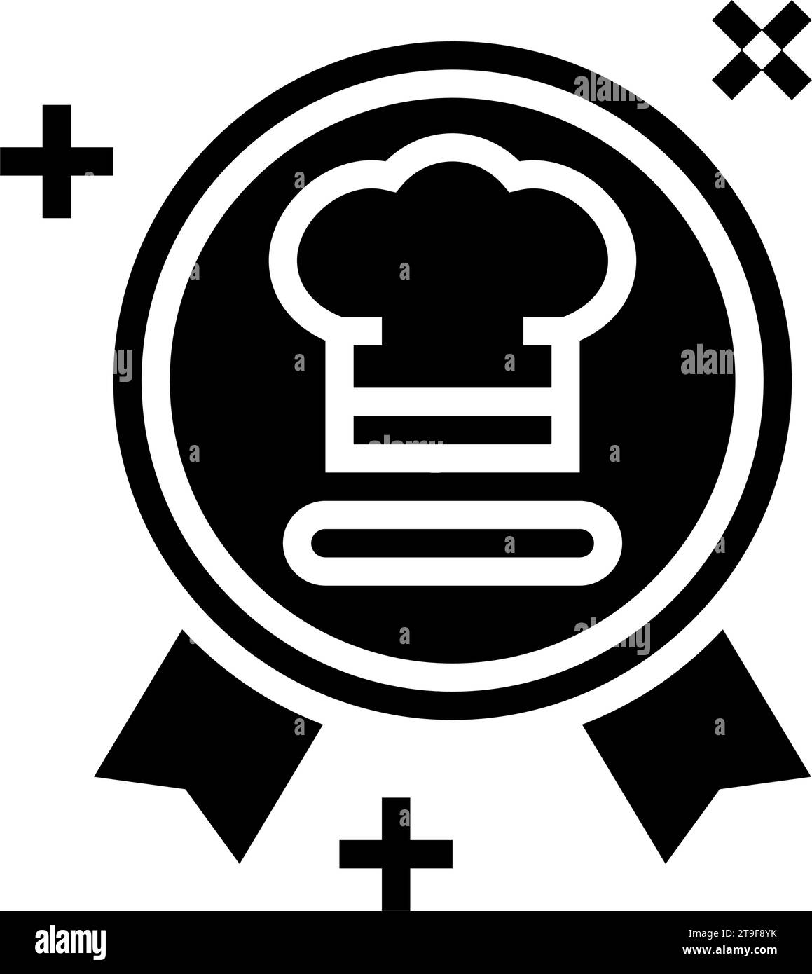 cooking competitions restaurant chef glyph icon vector illustration ...