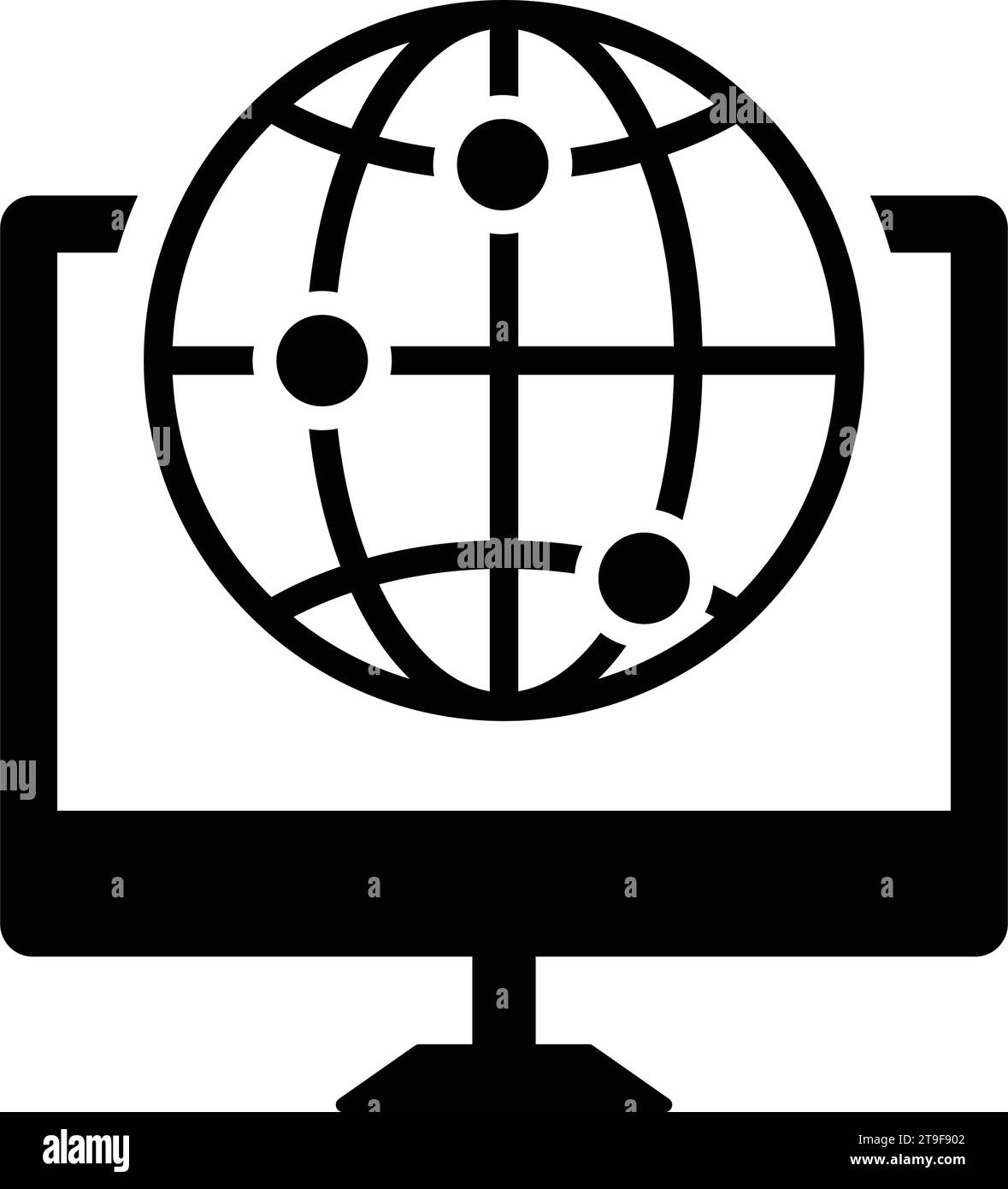Globe Computer Logo Icon - Perfect use for designing and developing ...