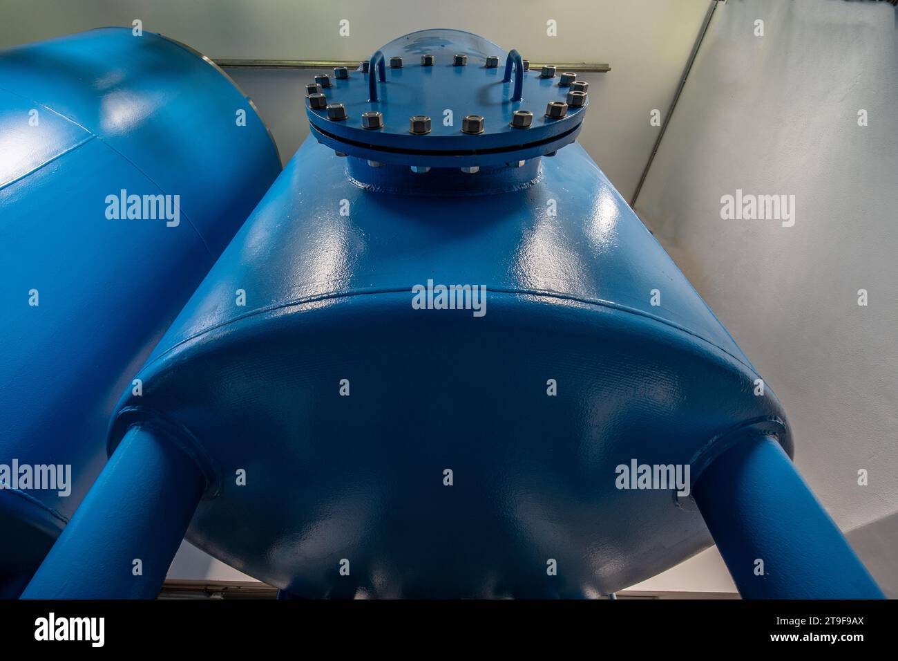 Control Of The Systems In A Waterworks Stock Photo - Alamy