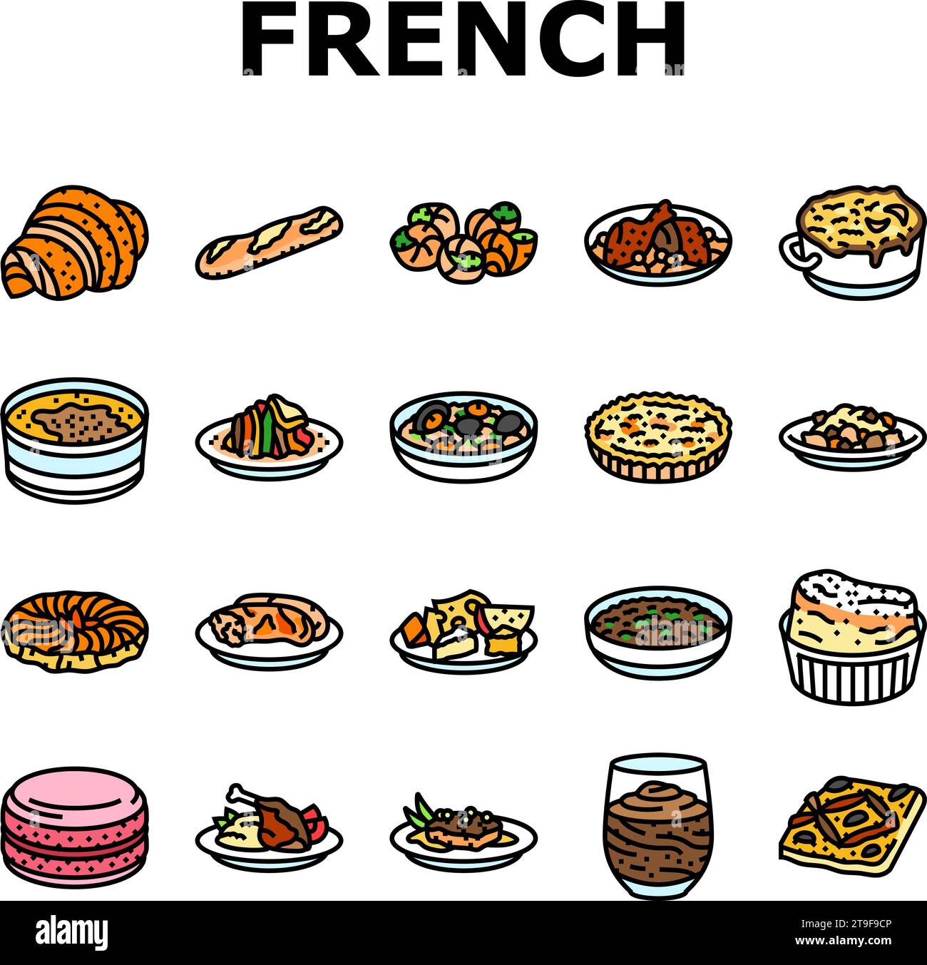 Garlic bread pack Stock Vector Images - Alamy