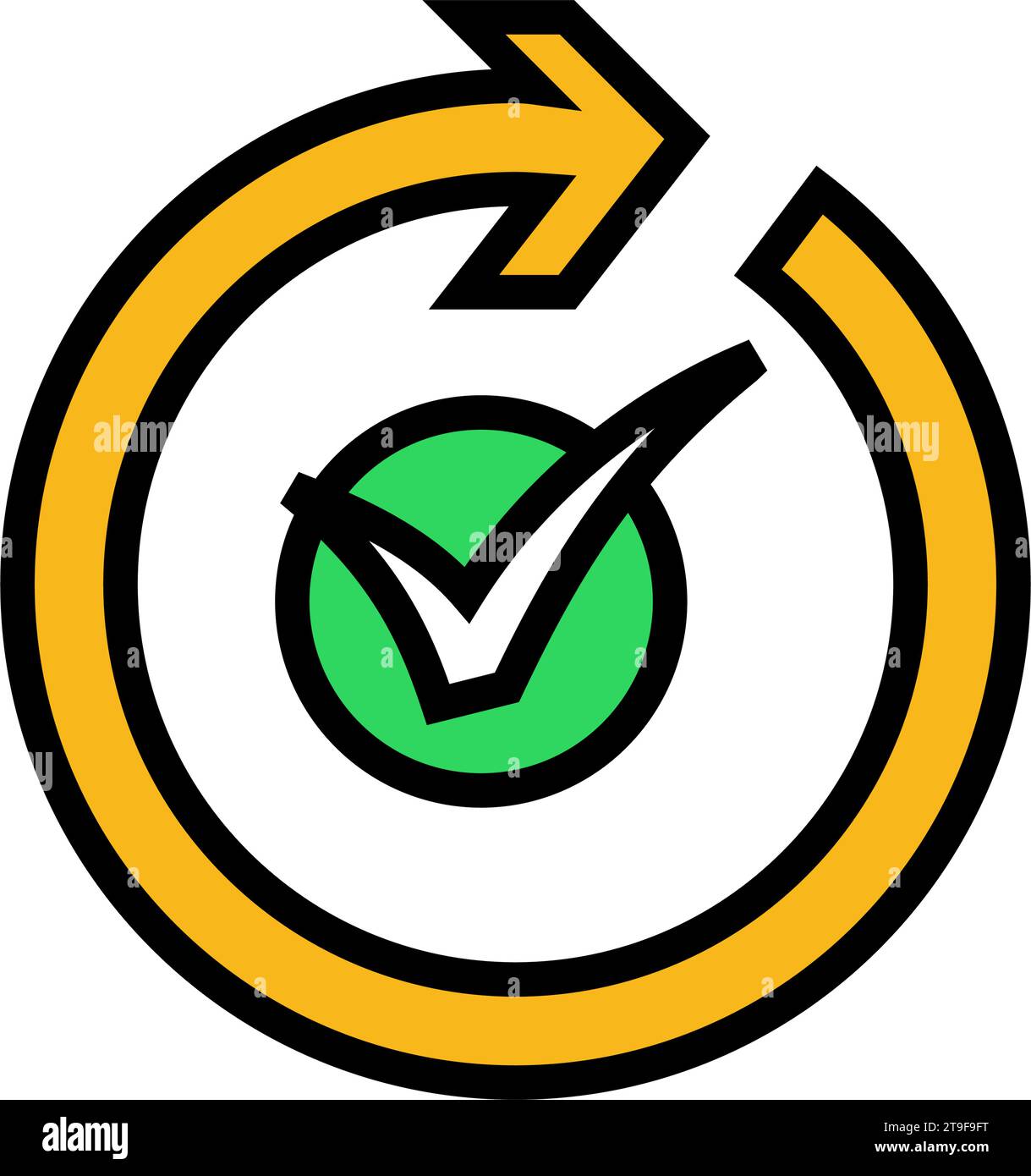 successful update mark color icon vector illustration Stock Vector ...