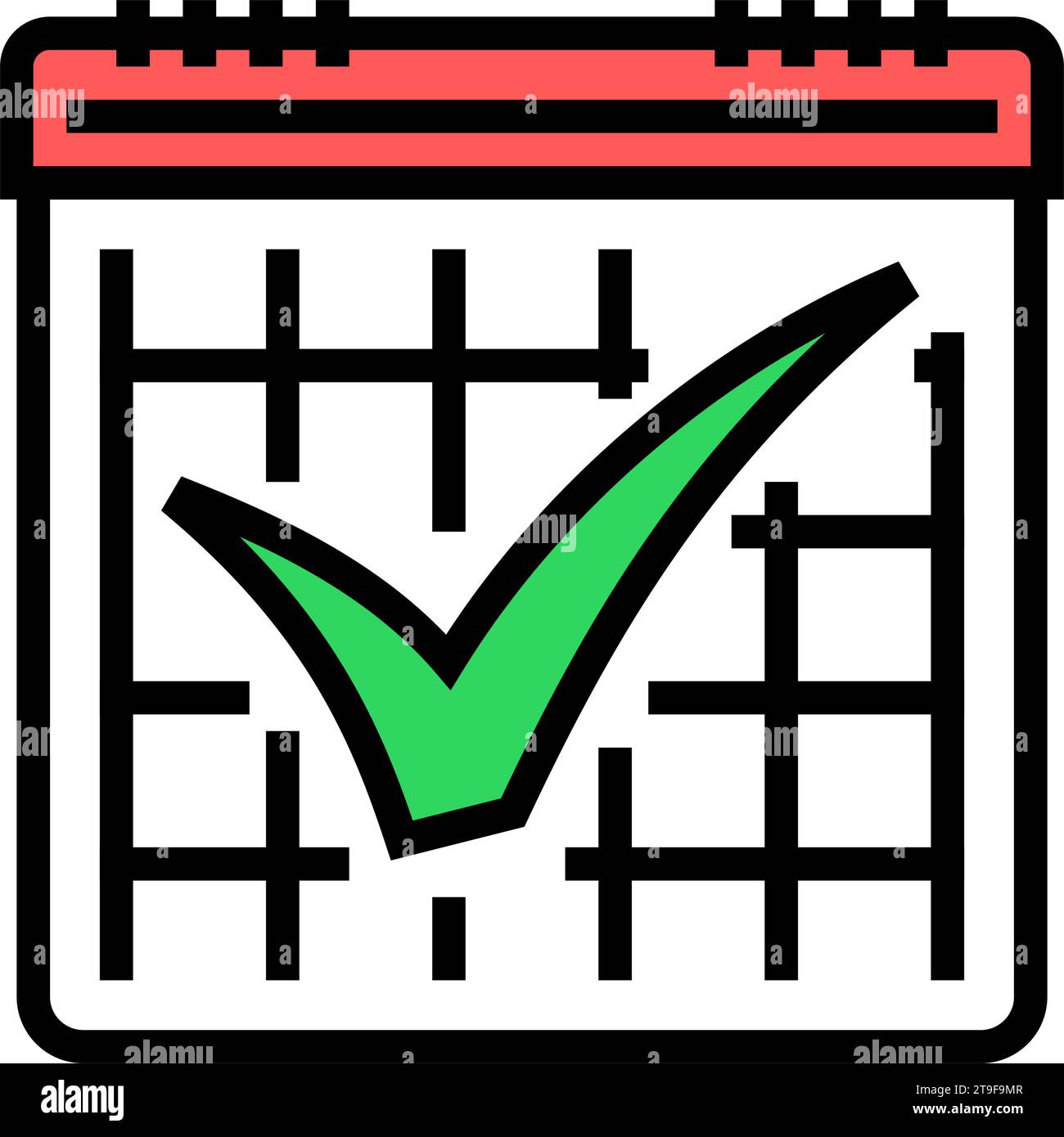 Icon confirm calendar hi-res stock photography and images - Alamy