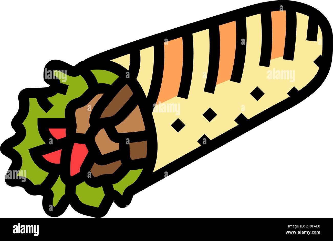 Vegetable gyro Stock Vector Images - Alamy