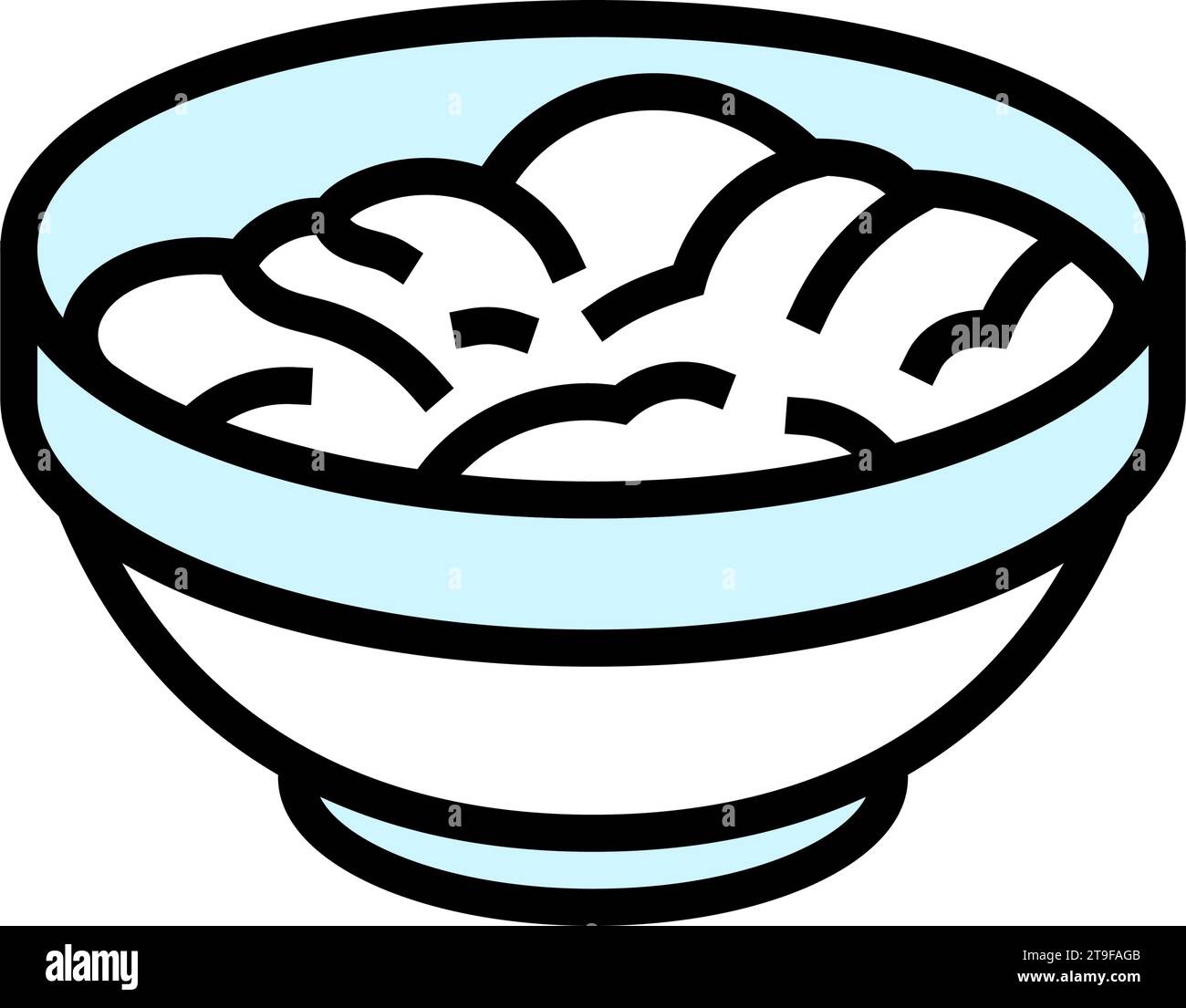greek yogurt cuisine color icon vector illustration Stock Vector Image ...