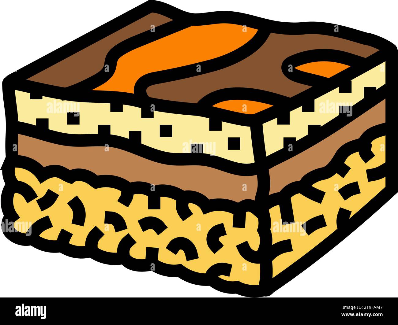 Greek pastitsio Stock Vector Images - Alamy