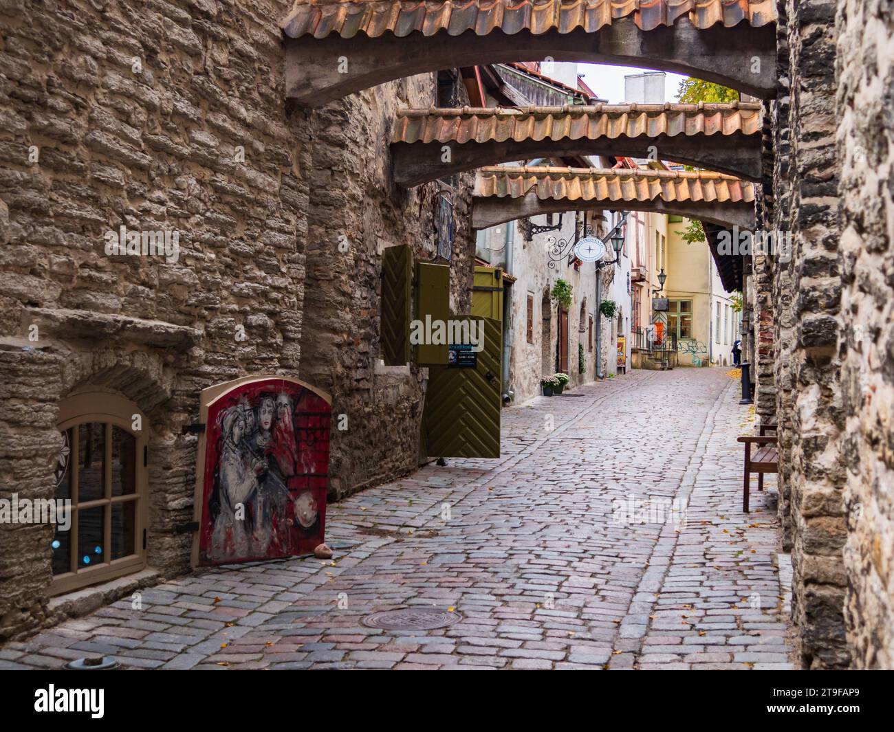 Tallinn, Estonia - Sep, 2022: View of Tallinn medieval old town, St ...