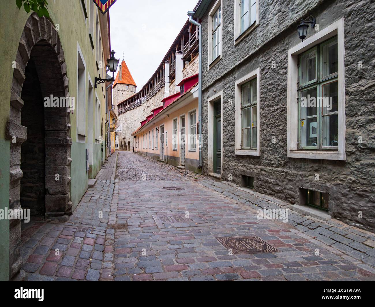 Tallinn, Estonia - Sep, 2022: View of Tallinn medieval old town, St ...