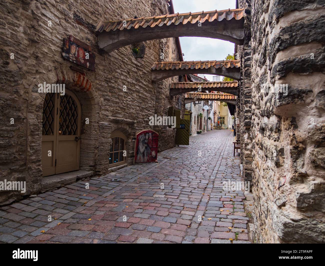 Tallinn, Estonia - Sep, 2022: View of Tallinn medieval old town, St ...