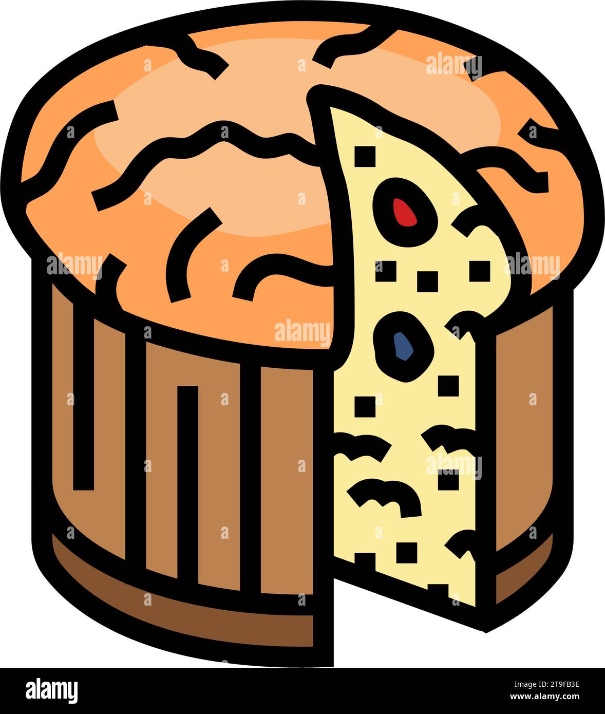 Traditional panettone Stock Vector Images - Alamy
