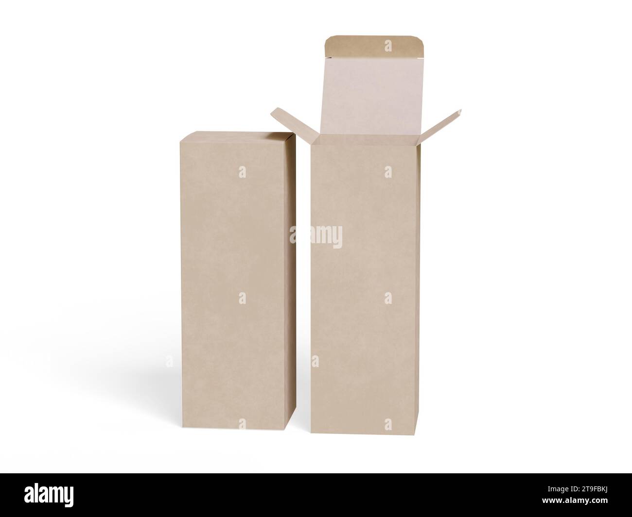 Box packaging white color and background cardboard paper with realistic ...