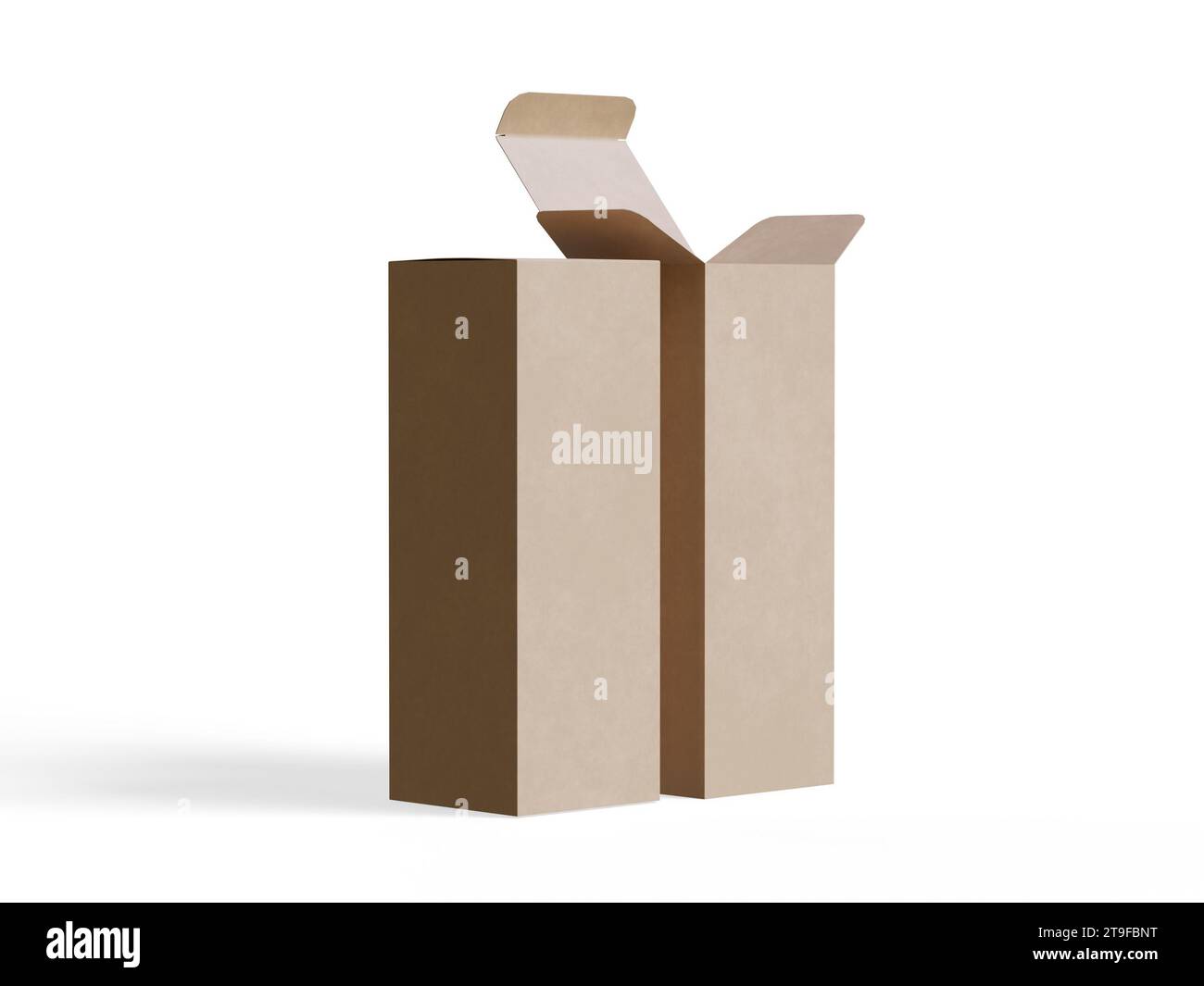 Box packaging white color and background cardboard paper with realistic ...