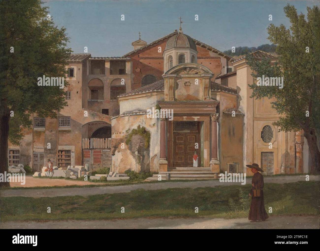 A Section of the Via Sacra, Rome 1814-15 by Christoffer Wilhelm ...