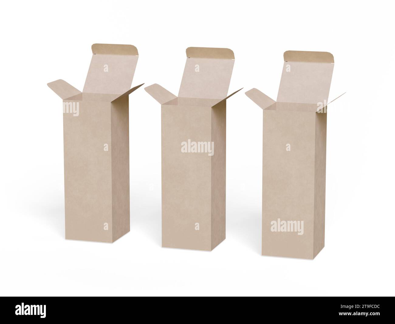 Box packaging white color and background cardboard paper with realistic ...