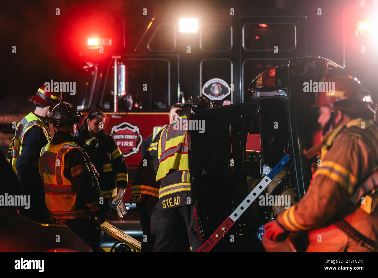 Seattle Fire Department personnel working diligently to rescue and ...