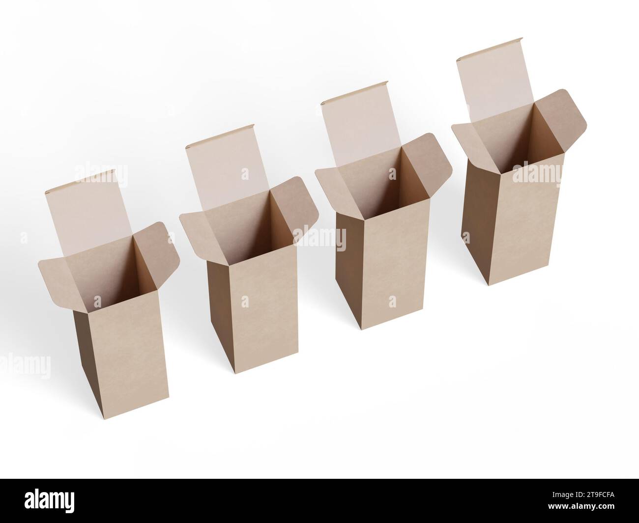 Box packaging white color and background cardboard paper with realistic ...