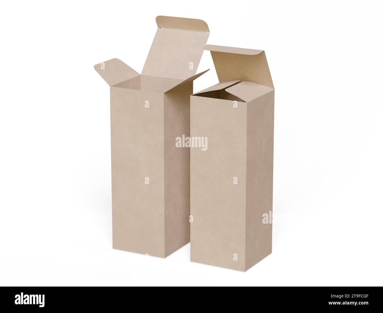 Box packaging white color and background cardboard paper with realistic ...