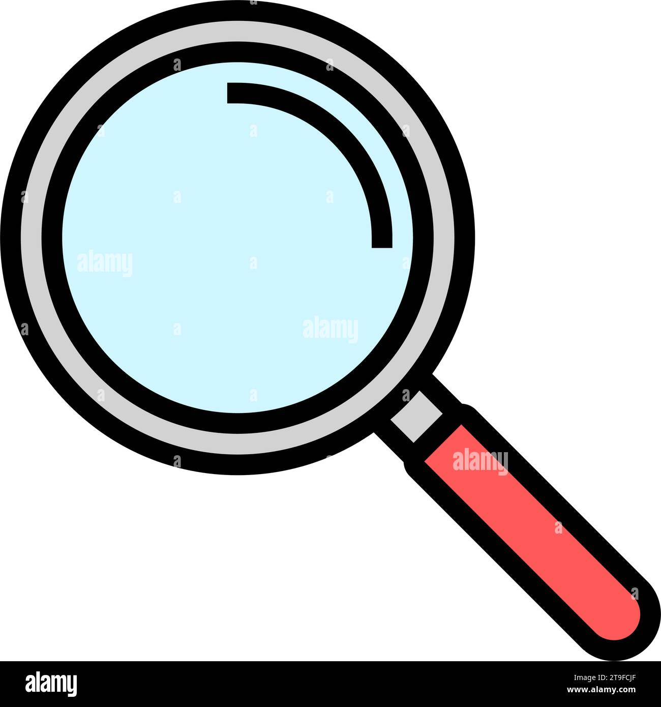 magnifying search glass color icon vector illustration Stock Vector ...