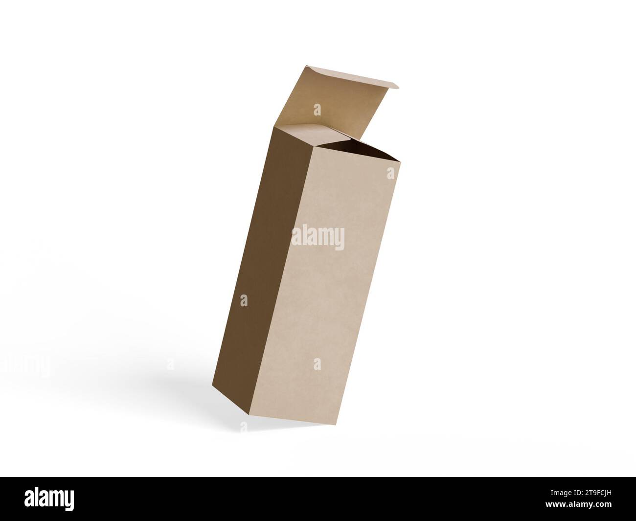 Box packaging white color and background cardboard paper with realistic ...