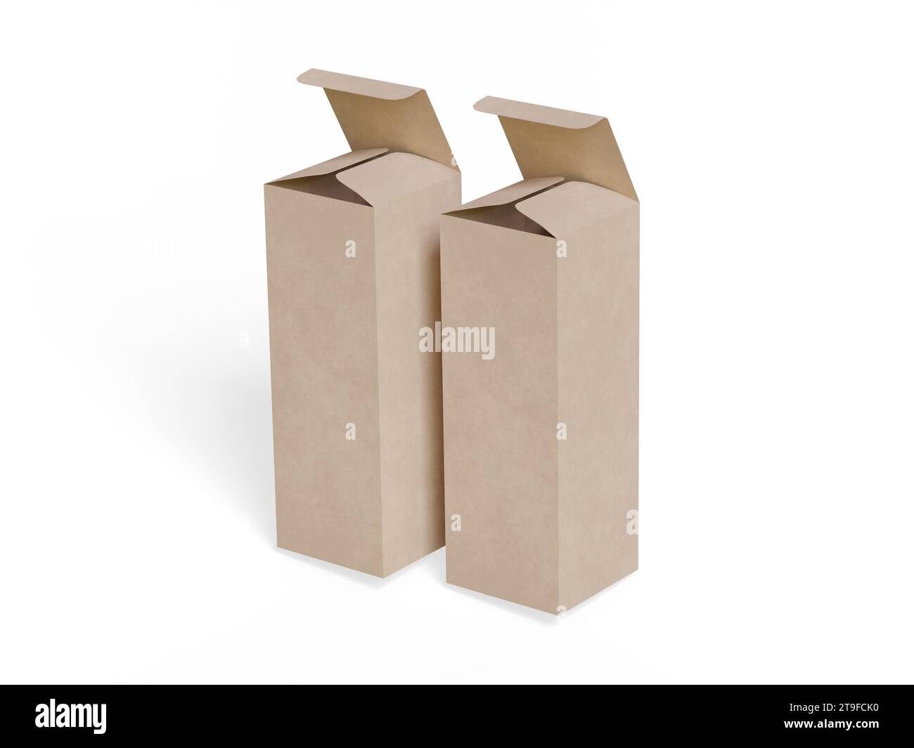 Box packaging white color and background cardboard paper with realistic ...